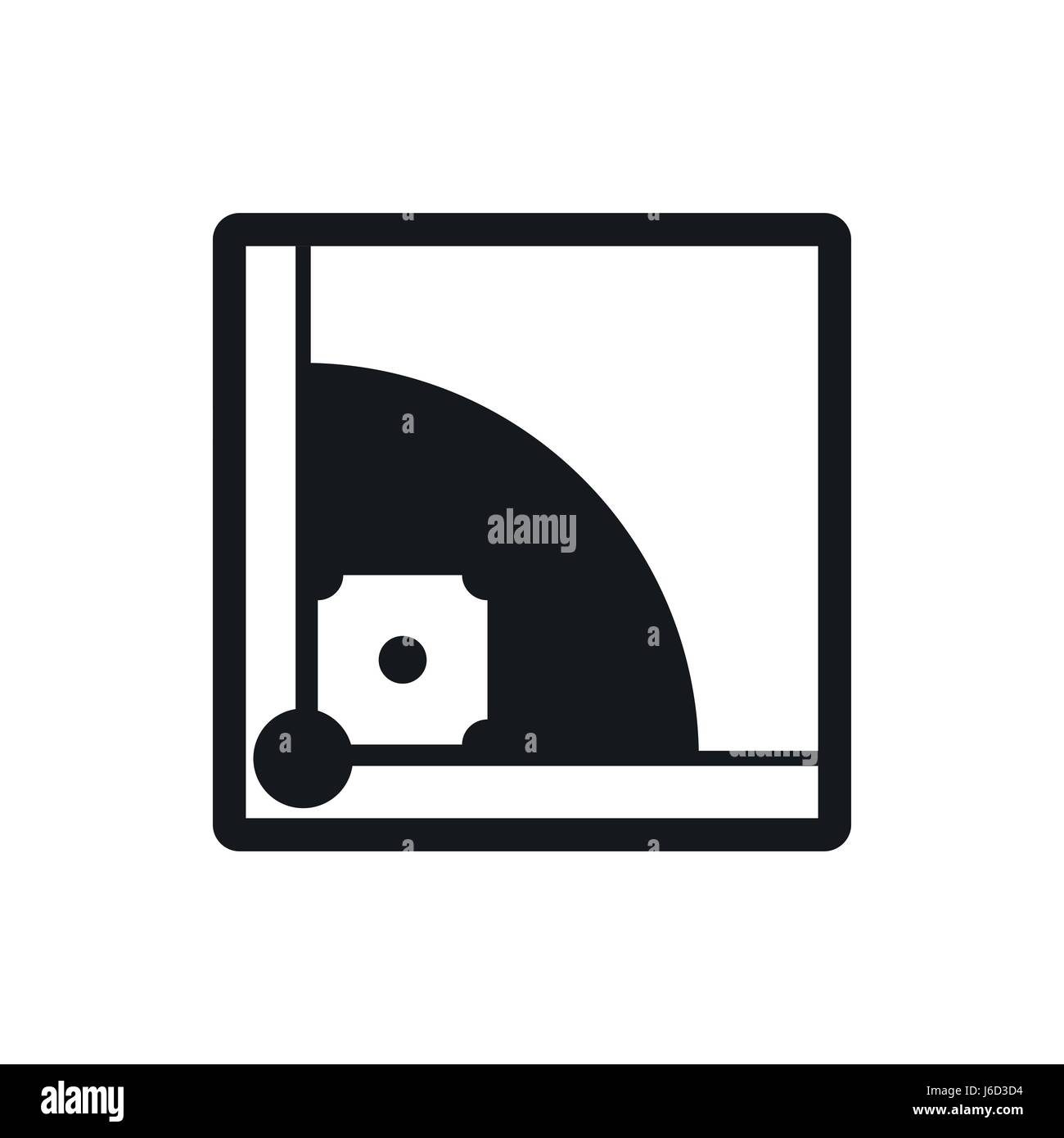 Baseball field icon, simple style Stock Vector Image & Art - Alamy