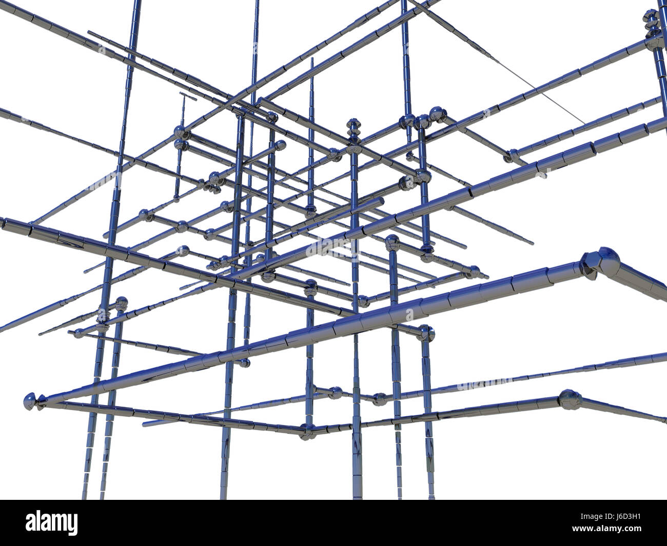 3d metal scaffold hi-res stock photography and images - Alamy