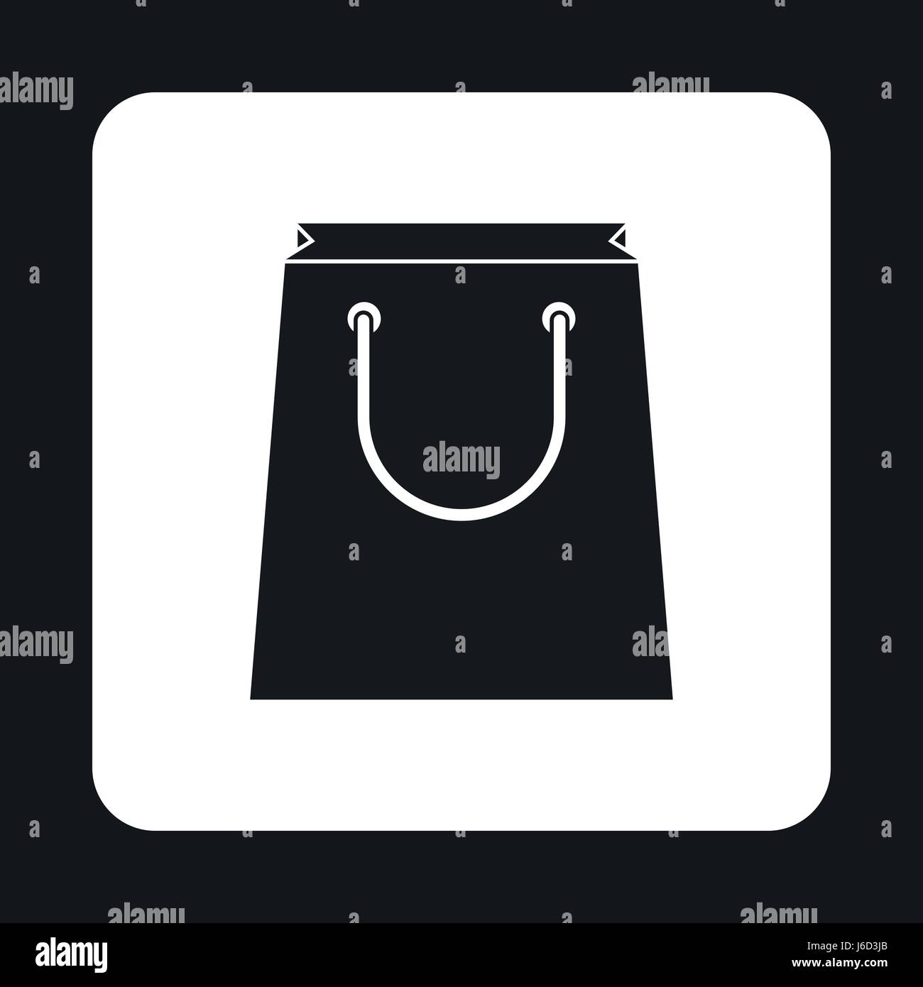 Paper bag icon in simple style Stock Vector Image & Art - Alamy