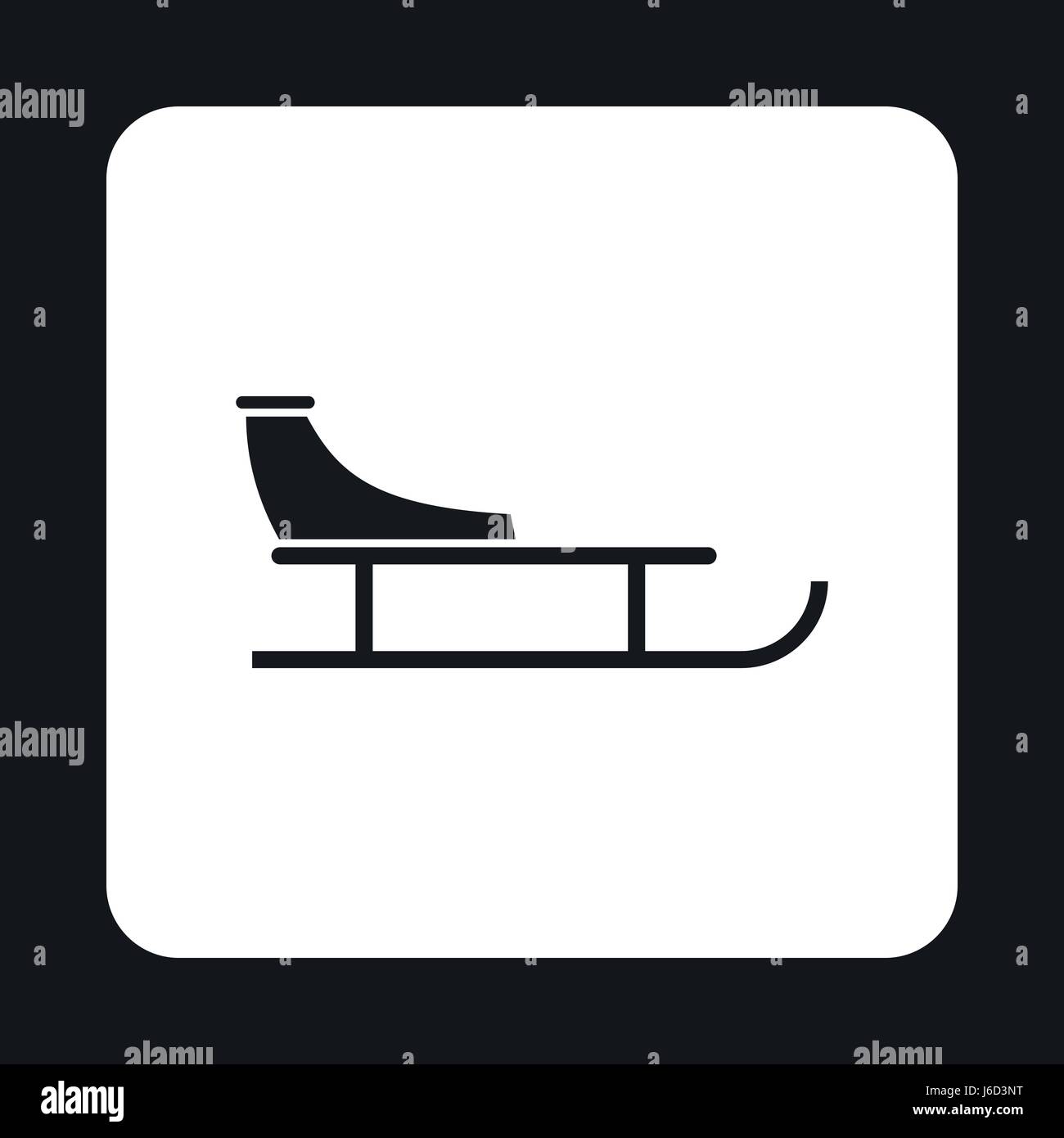 Simple wooden sleigh hi-res stock photography and images - Alamy