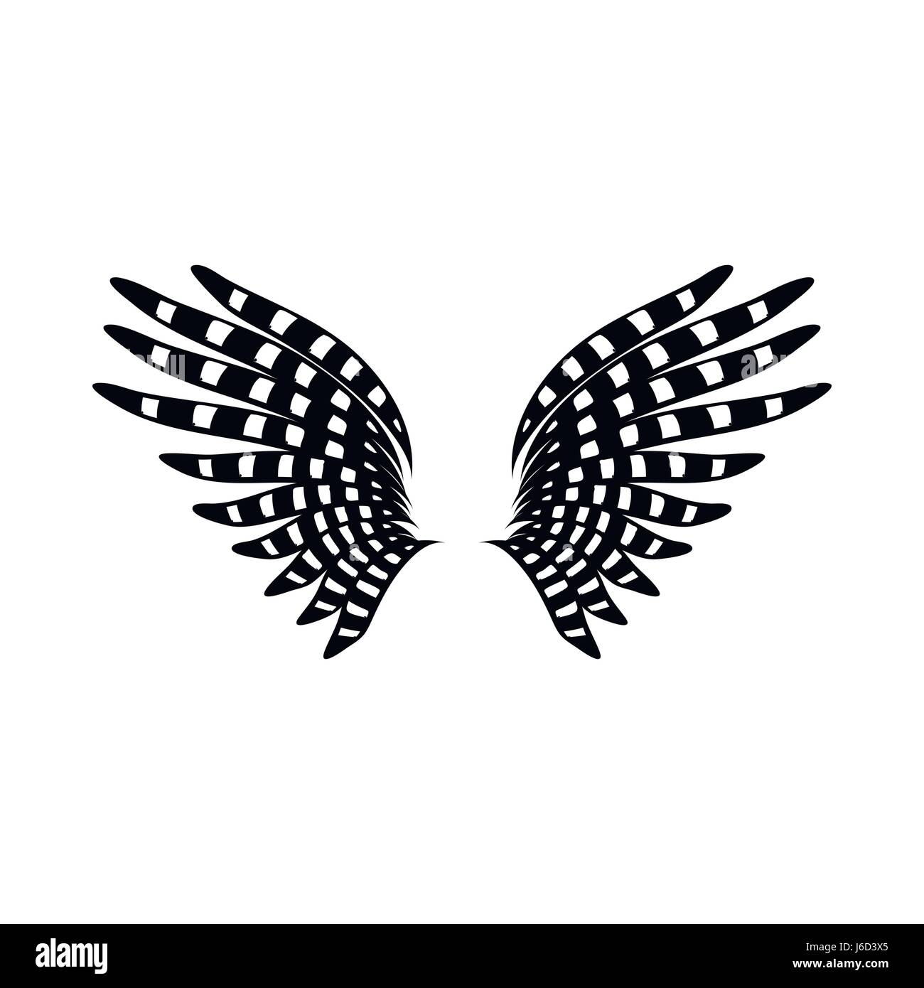 Bird wings icon, simple style Stock Vector Image & Art - Alamy