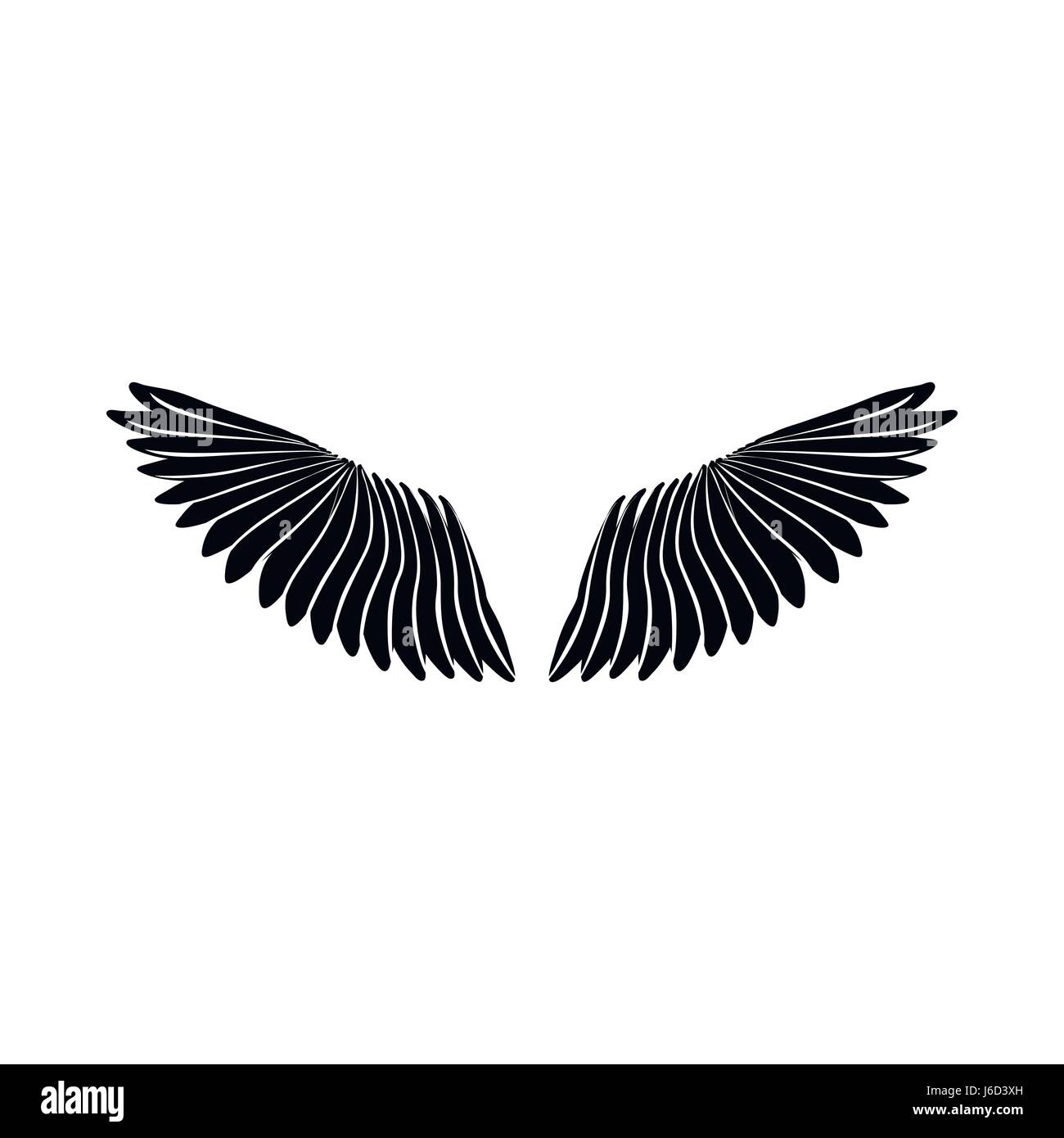 Pair of wings icon, simple style Stock Vector Image & Art - Alamy