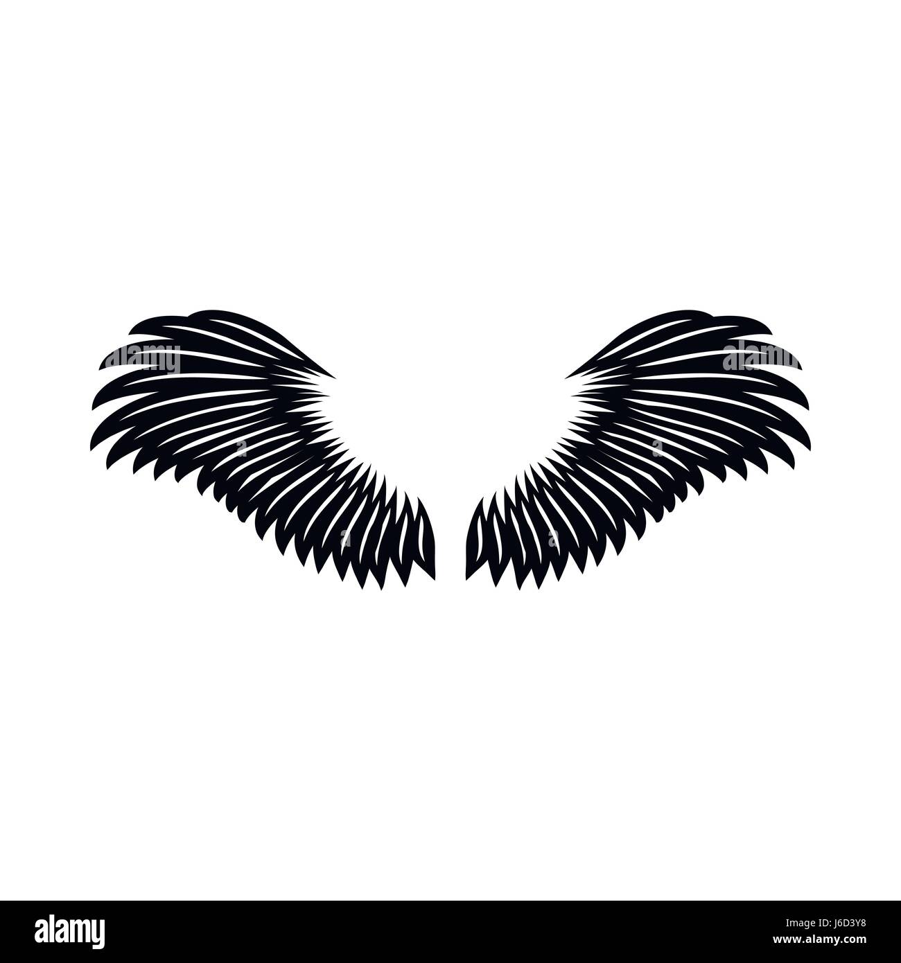 Angel wings icon, simple style Stock Vector Image & Art - Alamy