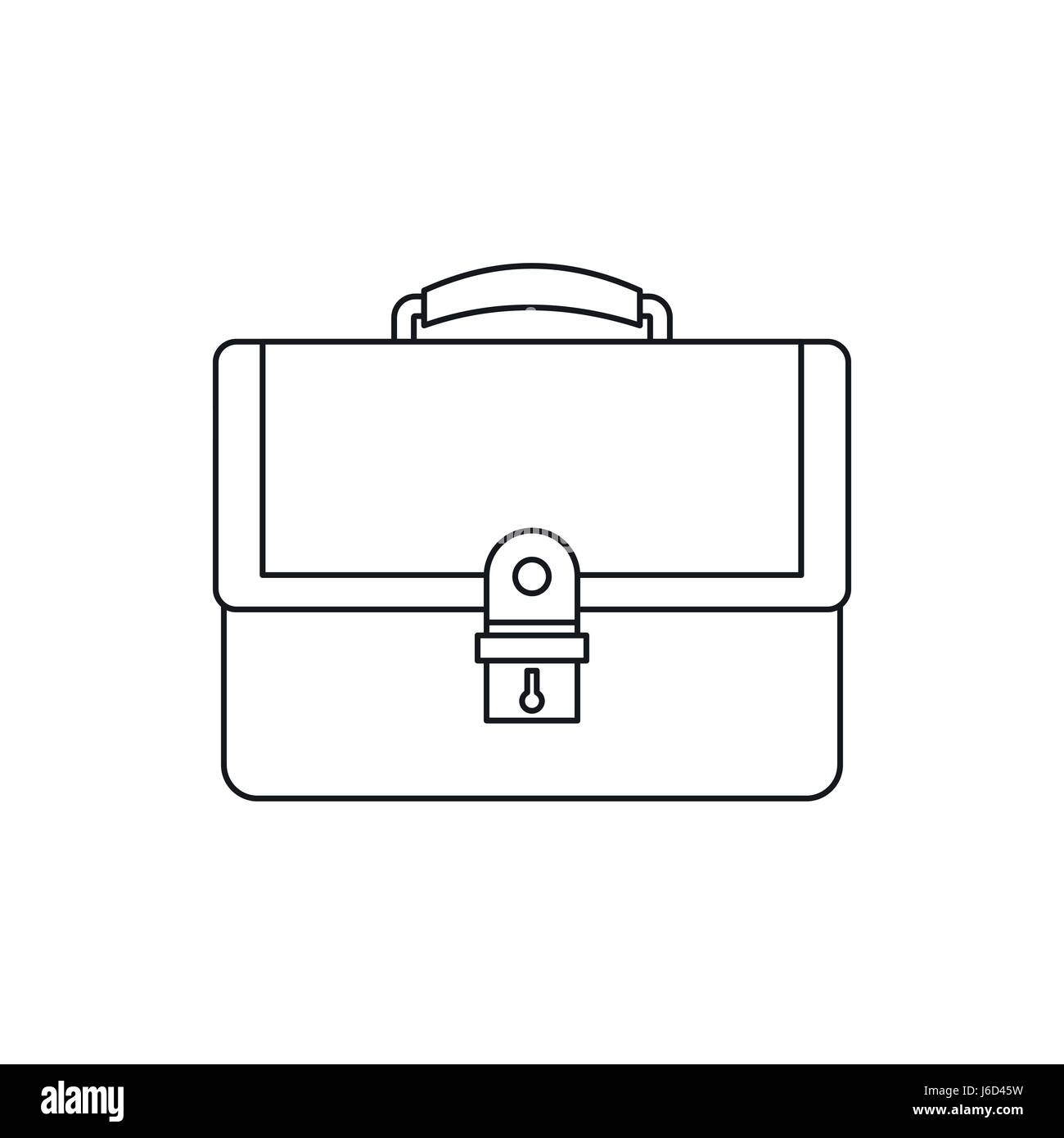 Briefcase icon in outline style Stock Vector Image & Art - Alamy