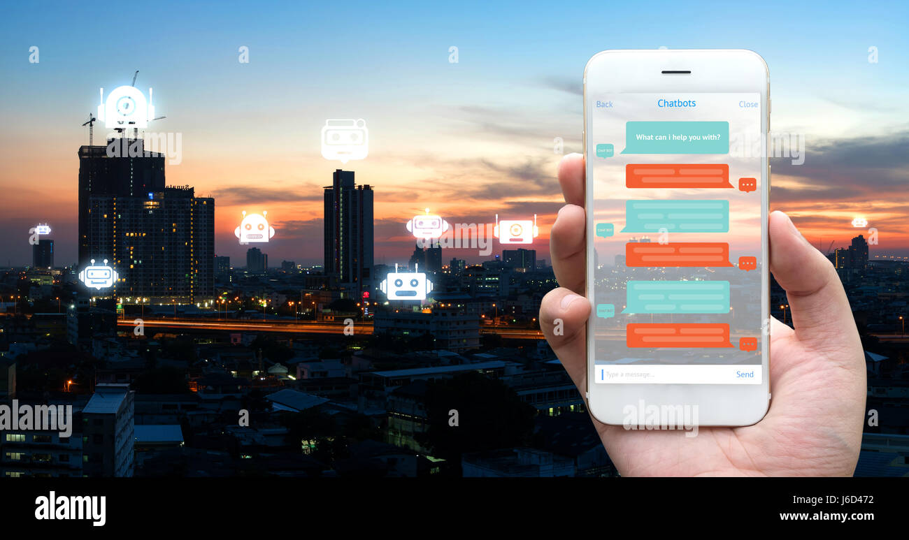 Chat bot artificial intelligence robo hi-res stock photography and ...