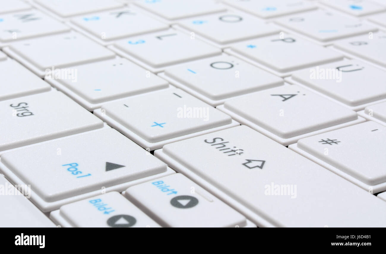keyboard PC computers computer it letter pale bright pure white snow ...