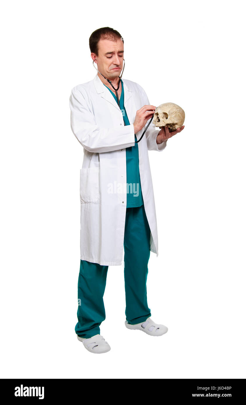 doctor physician medic medical practicioner skull bone funny head ...