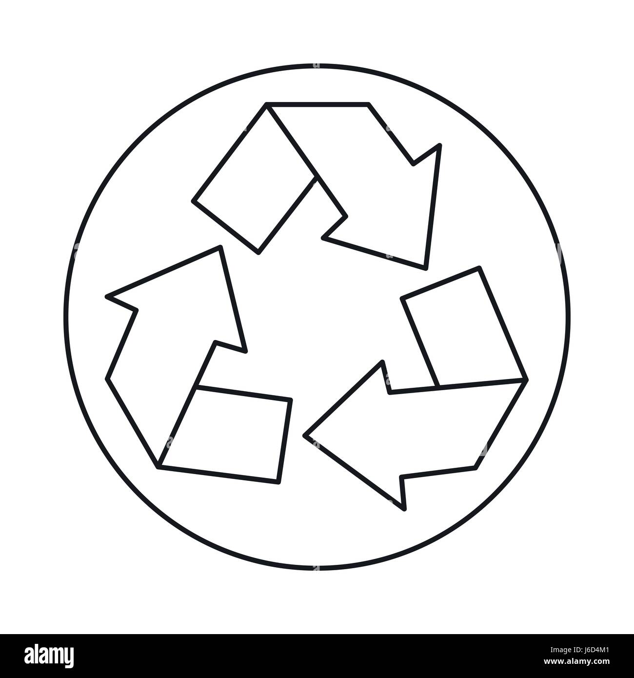 Recycle Symbol Coloring Pages