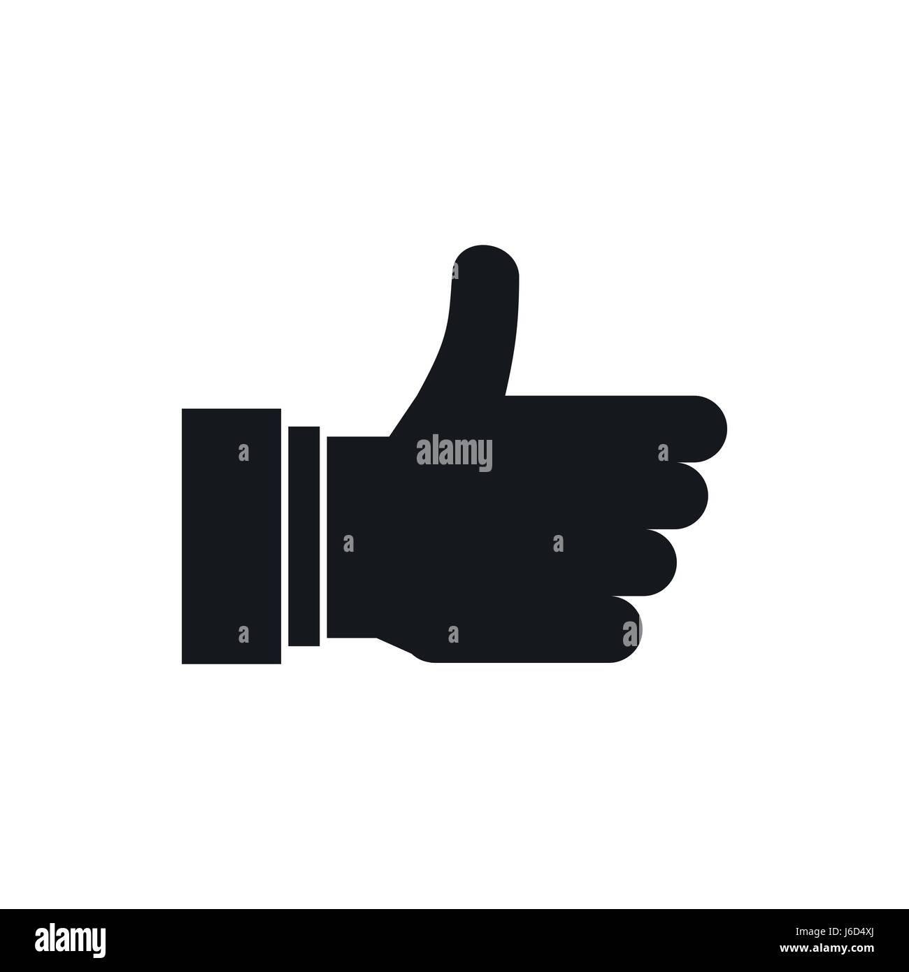 Thumb up sign icon, simple style Stock Vector Image & Art - Alamy
