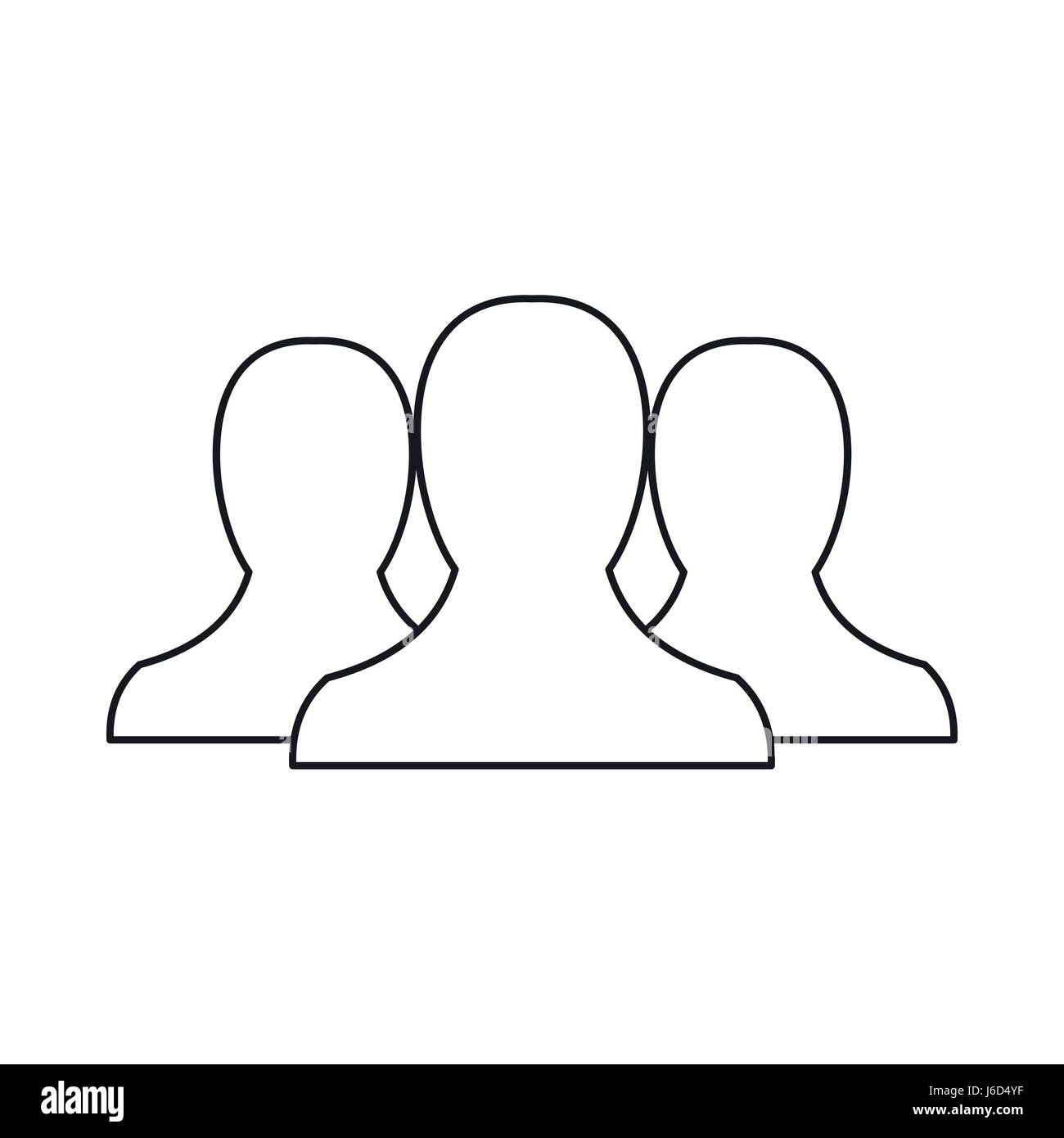 People icon in outline style Stock Vector Image & Art - Alamy