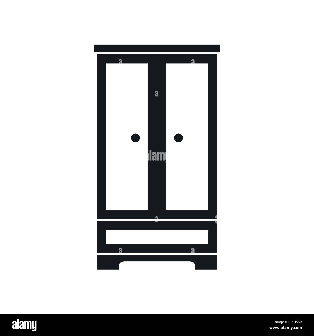 Wardrobe icon, simple style Stock Vector Image & Art - Alamy