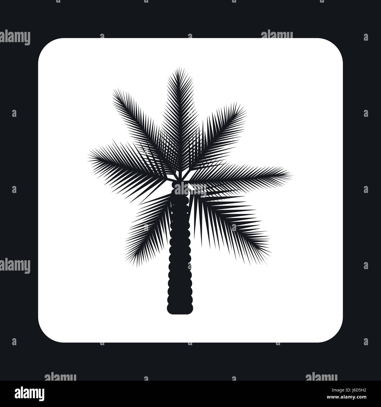 Date palm tree icon, simple style Stock Vector Image & Art - Alamy