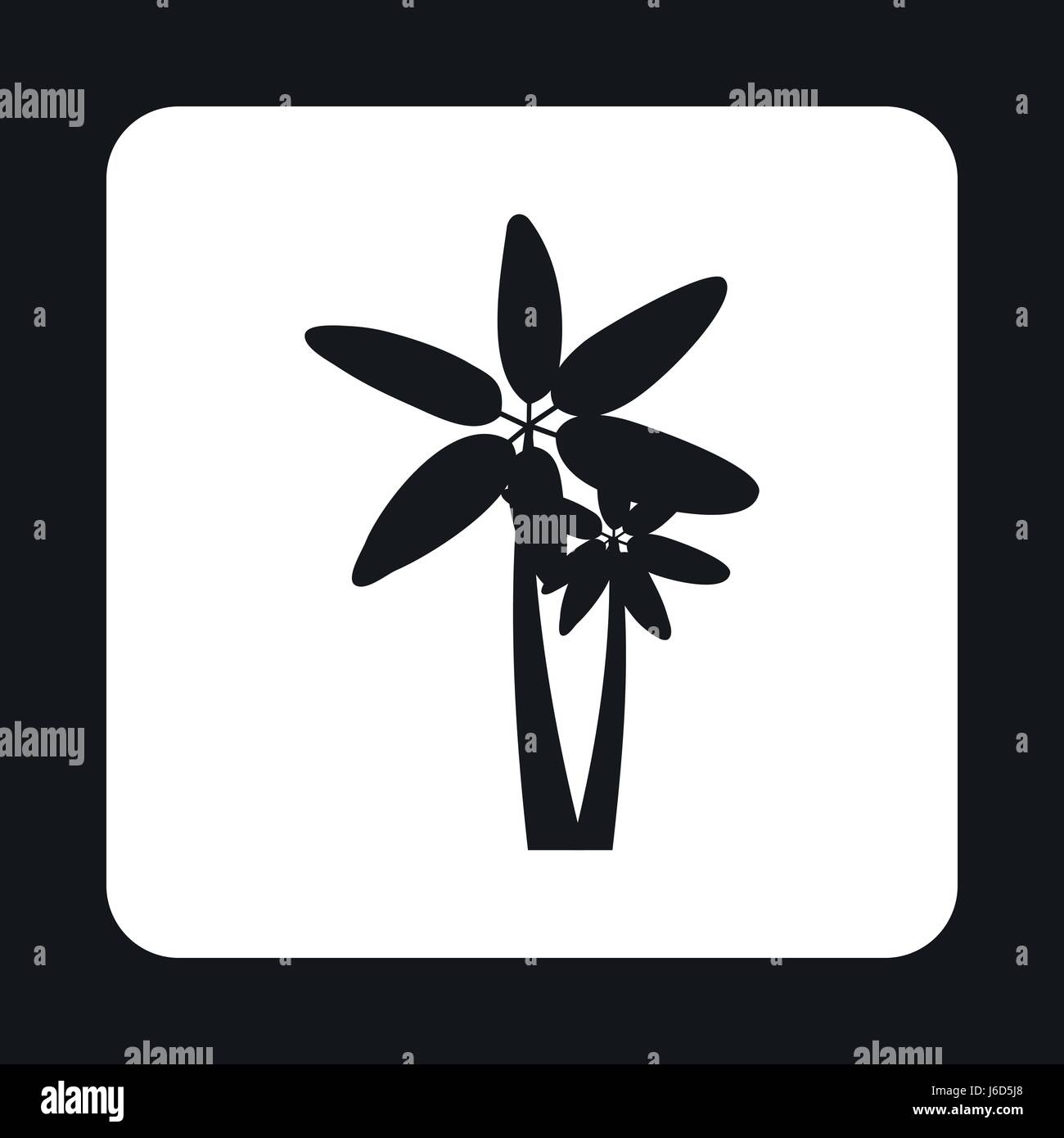 Twins palm trees icon, simple style Stock Vector Image & Art - Alamy