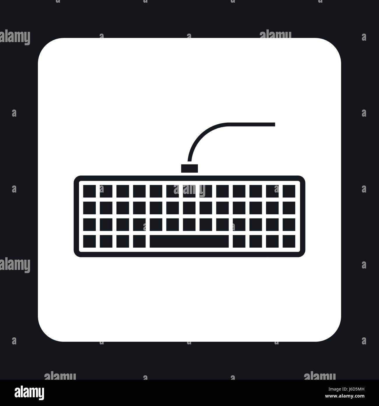 Keyboard icon, simple style Stock Vector Image & Art - Alamy