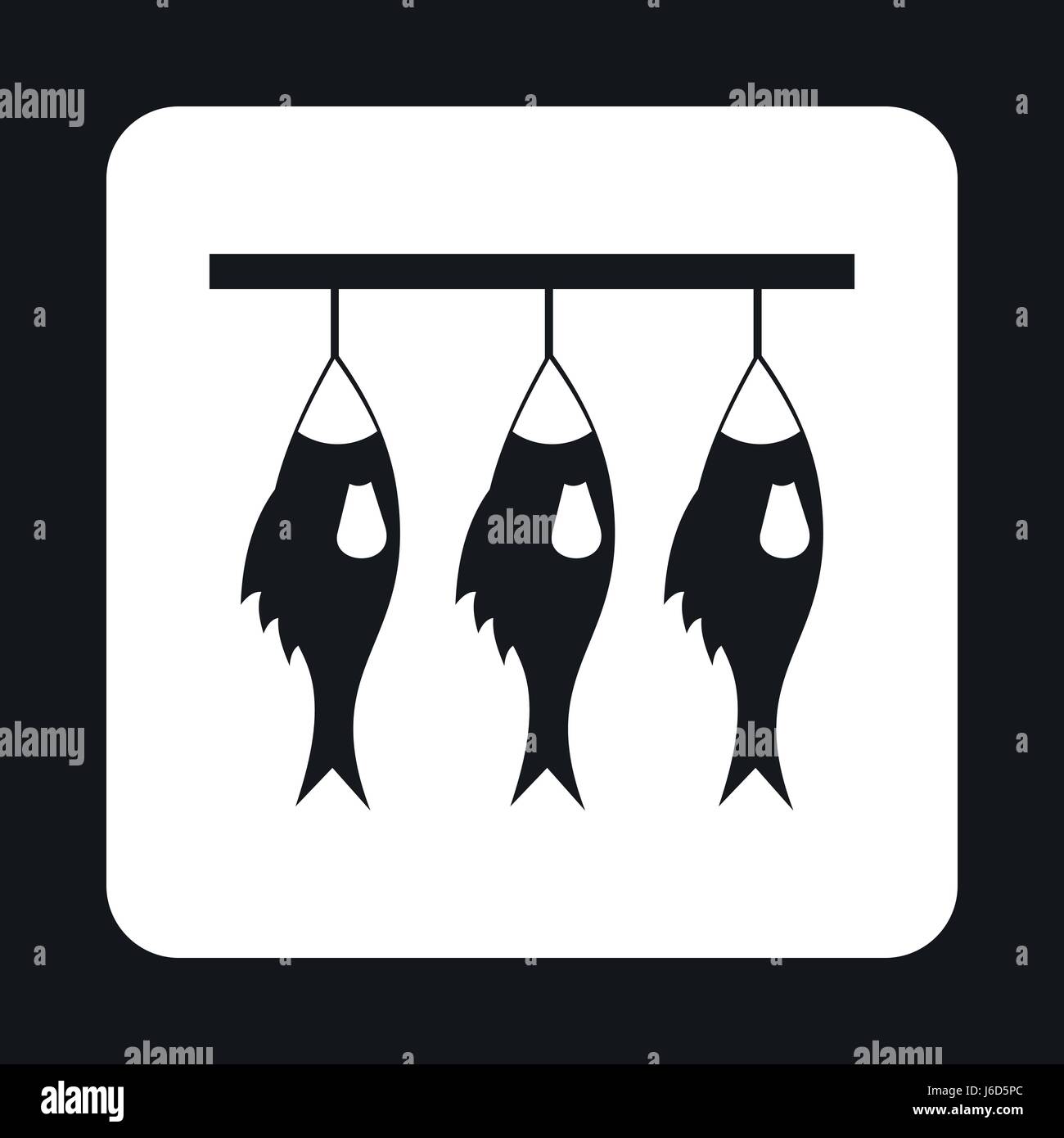 Smoked fish icon, simple style Stock Vector Image & Art - Alamy