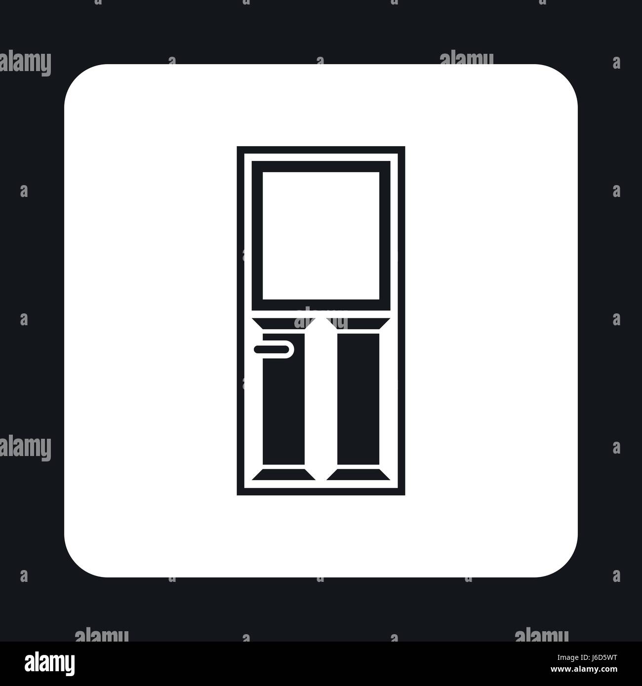 Front door icon, simple style Stock Vector Image & Art - Alamy