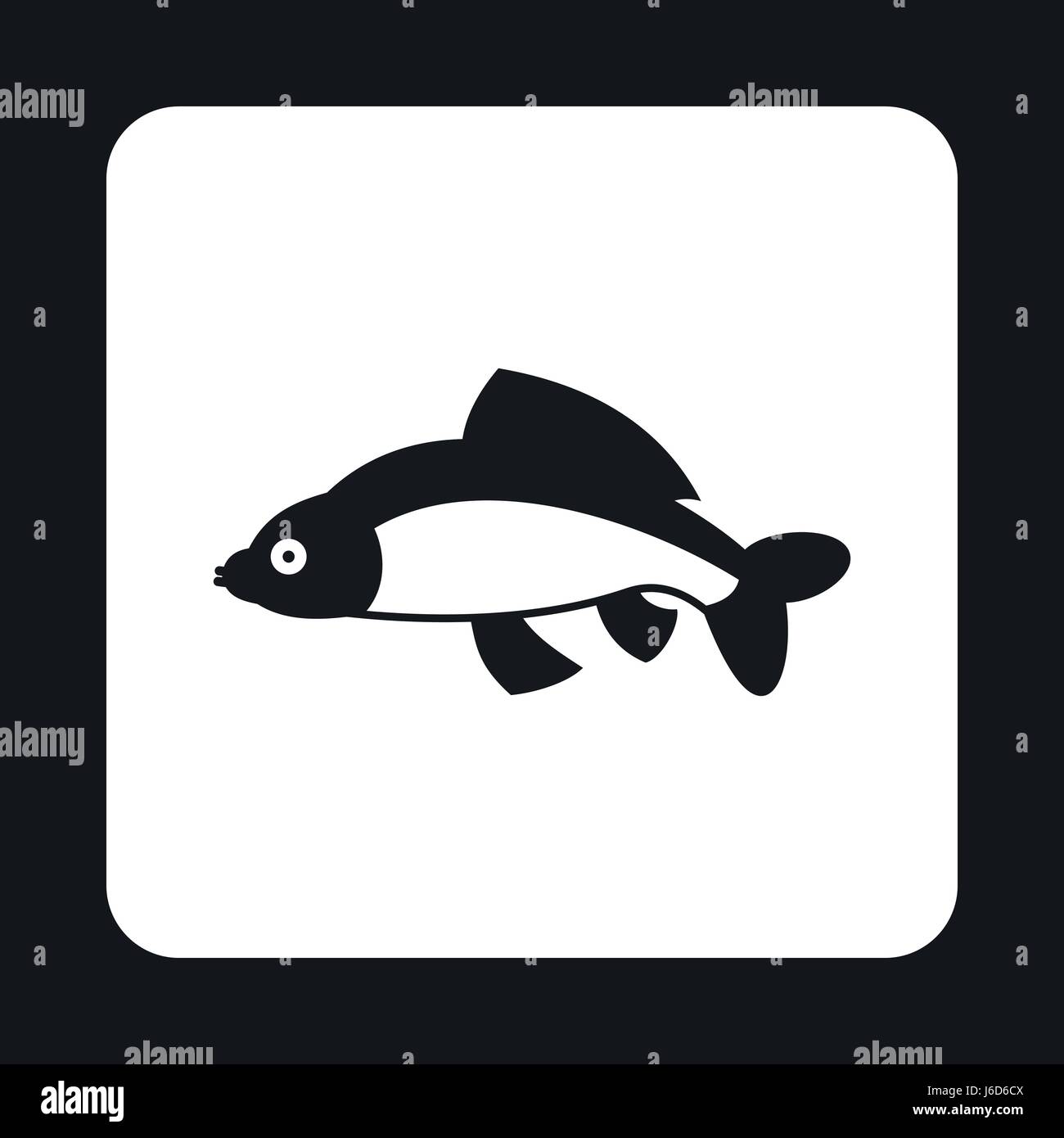 Carp icon, simple style Stock Vector Image & Art - Alamy