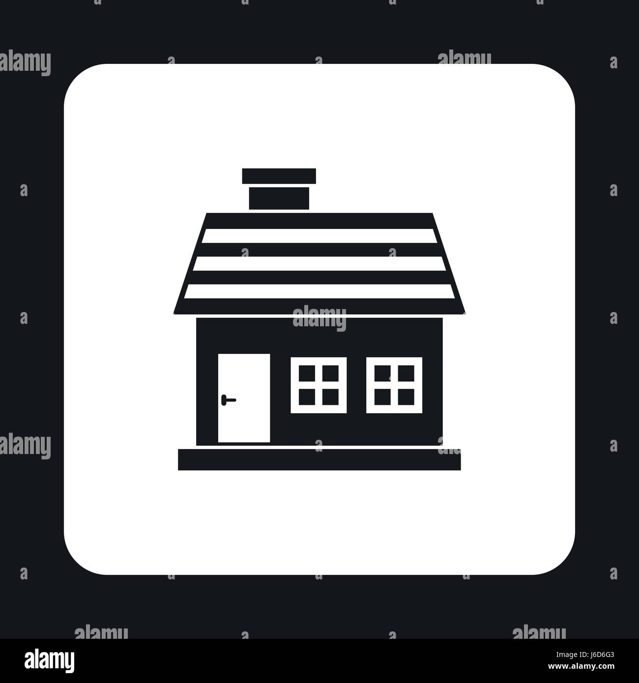 One storey house icon, simple style Stock Vector Image & Art - Alamy