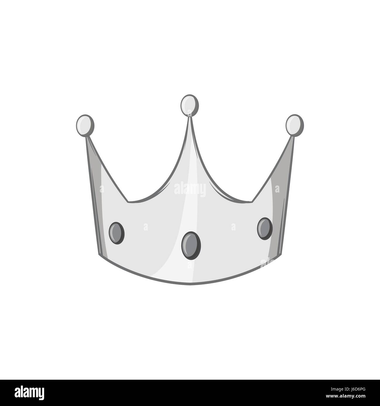Cute princess icon cartoon Black and White Stock Photos & Images - Alamy
