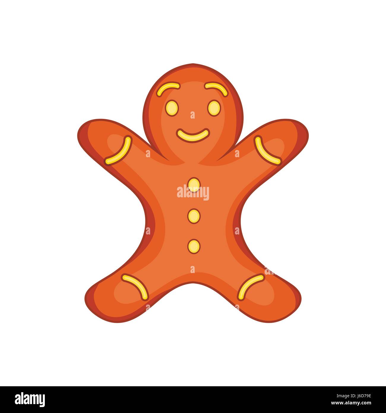 Gingerbread man cookie icon, cartoon style Stock Vector Image & Art - Alamy