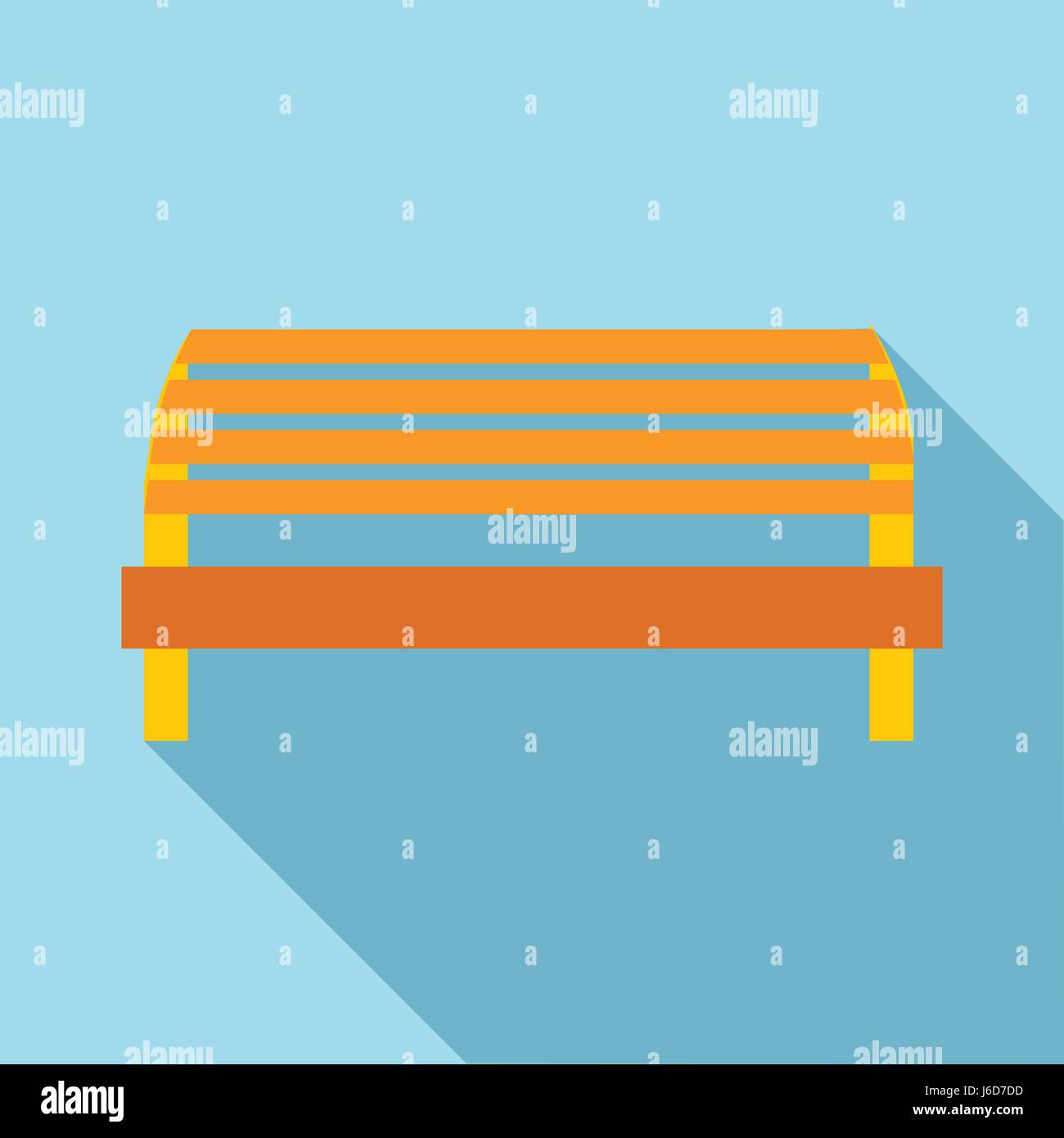 Kids playground bench icon, flat style Stock Vector Image & Art - Alamy