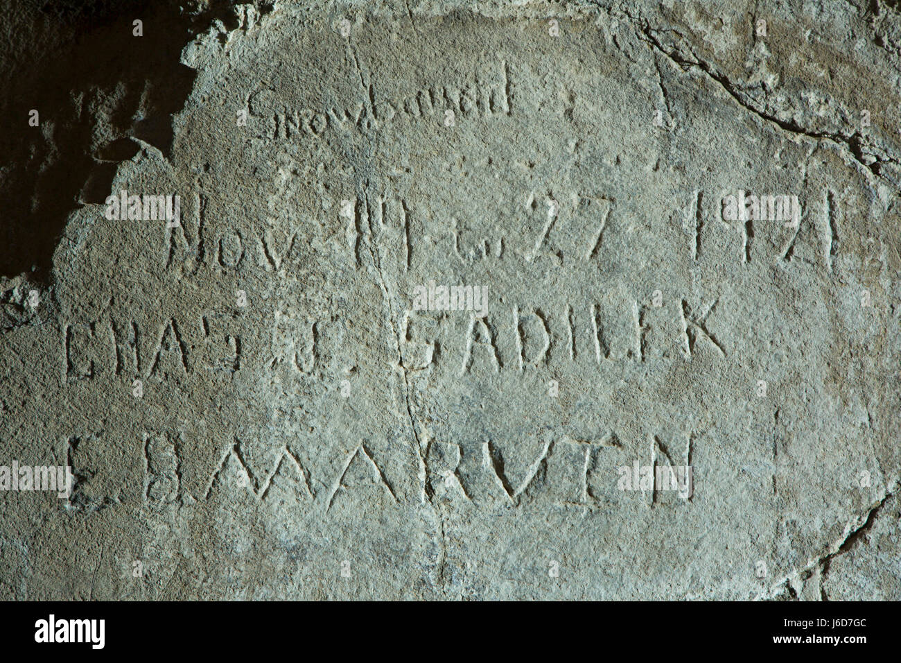 Inscription in Mosier Twin Tunnels, Historic Columbia River Highway ...