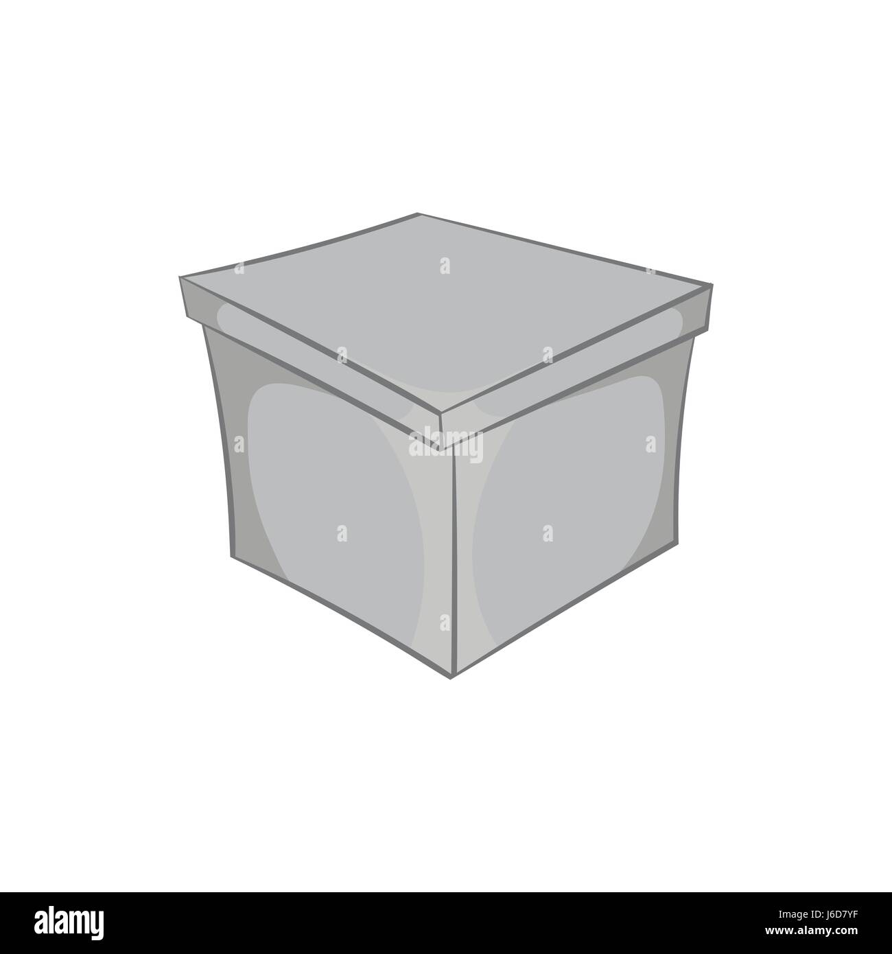 Square box icon, black monochrome style Stock Vector Image & Art - Alamy