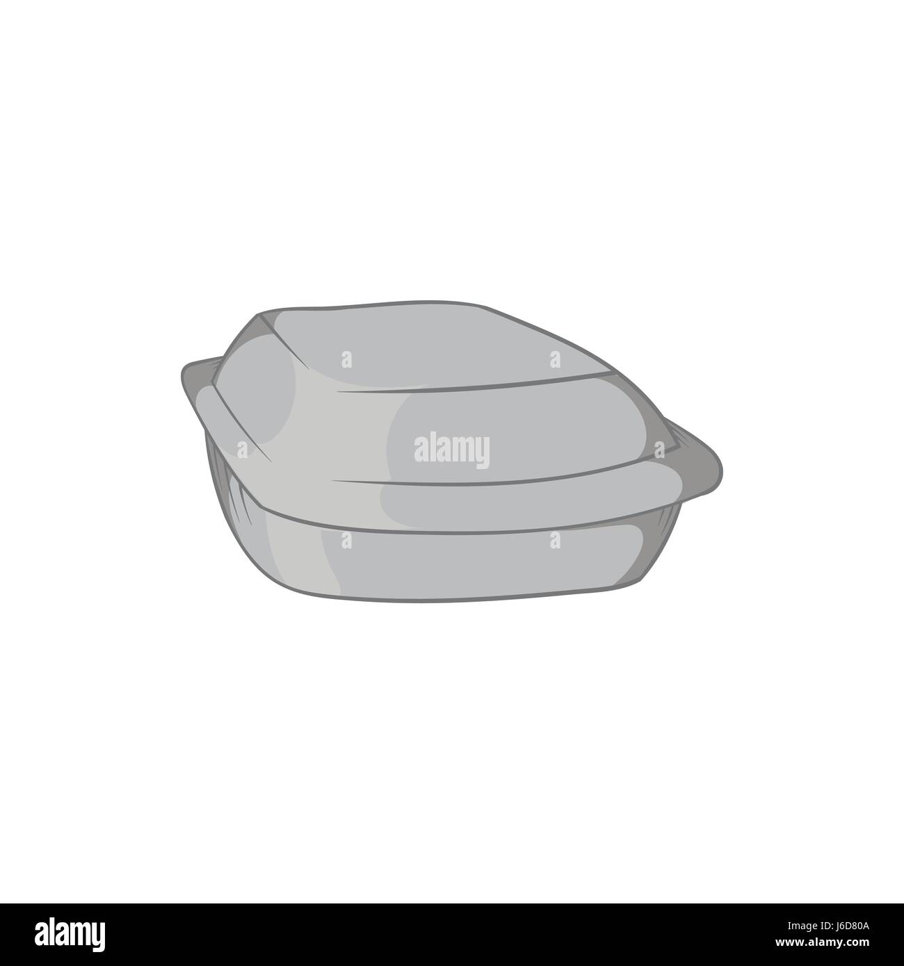 Food container icon, black monochrome style Stock Vector Image & Art ...