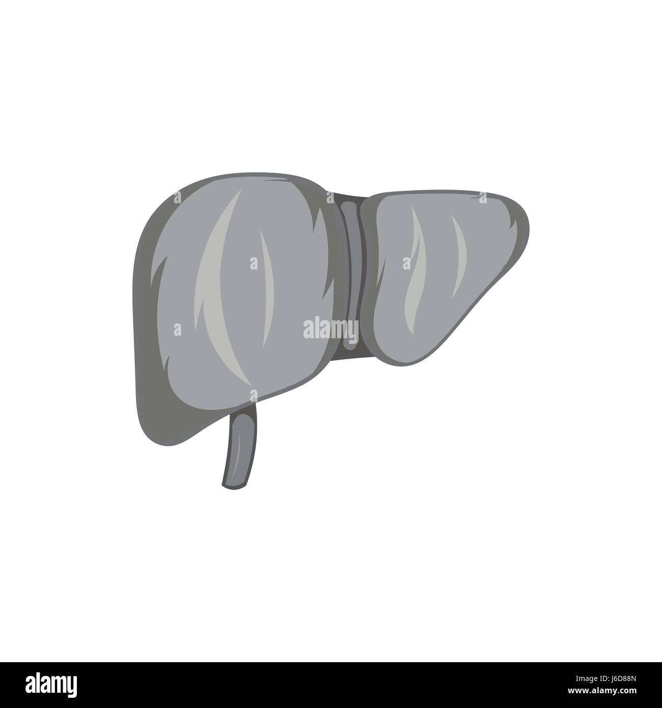 Liver icon, black monochrome style Stock Vector Image & Art - Alamy