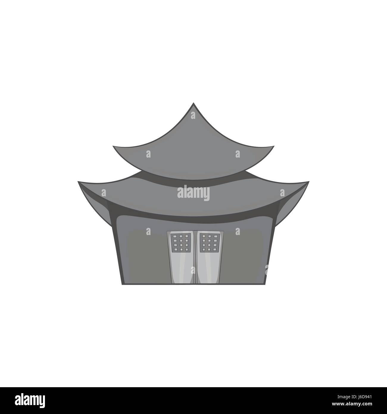 Ancient wooden buddhist temple Cut Out Stock Images & Pictures - Alamy