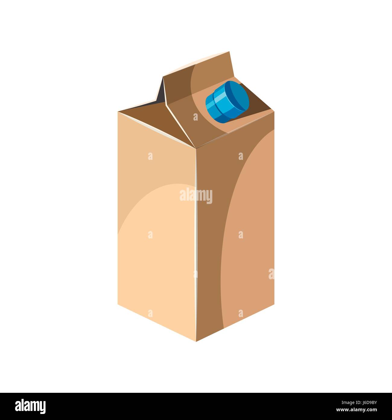 Milk packet icon, cartoon style Stock Vector Image & Art - Alamy