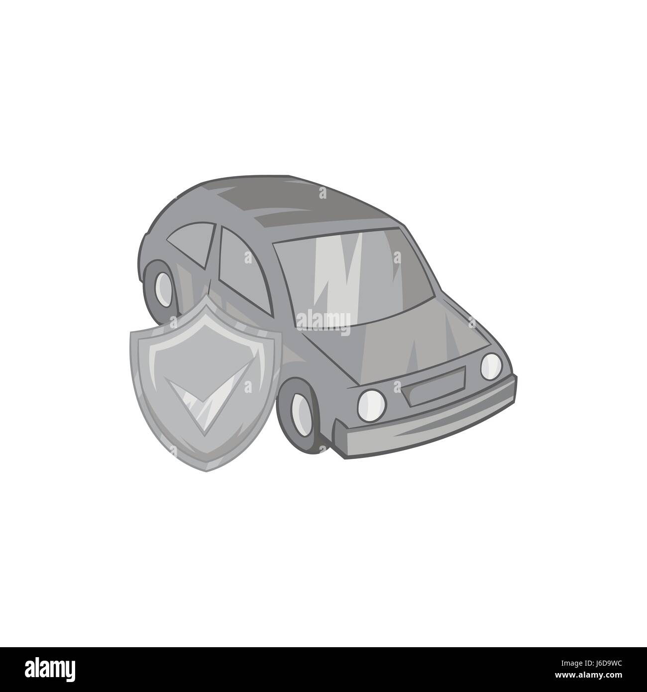 Insurance icon monochrome simple Cut Out Stock Images & Pictures - Alamy