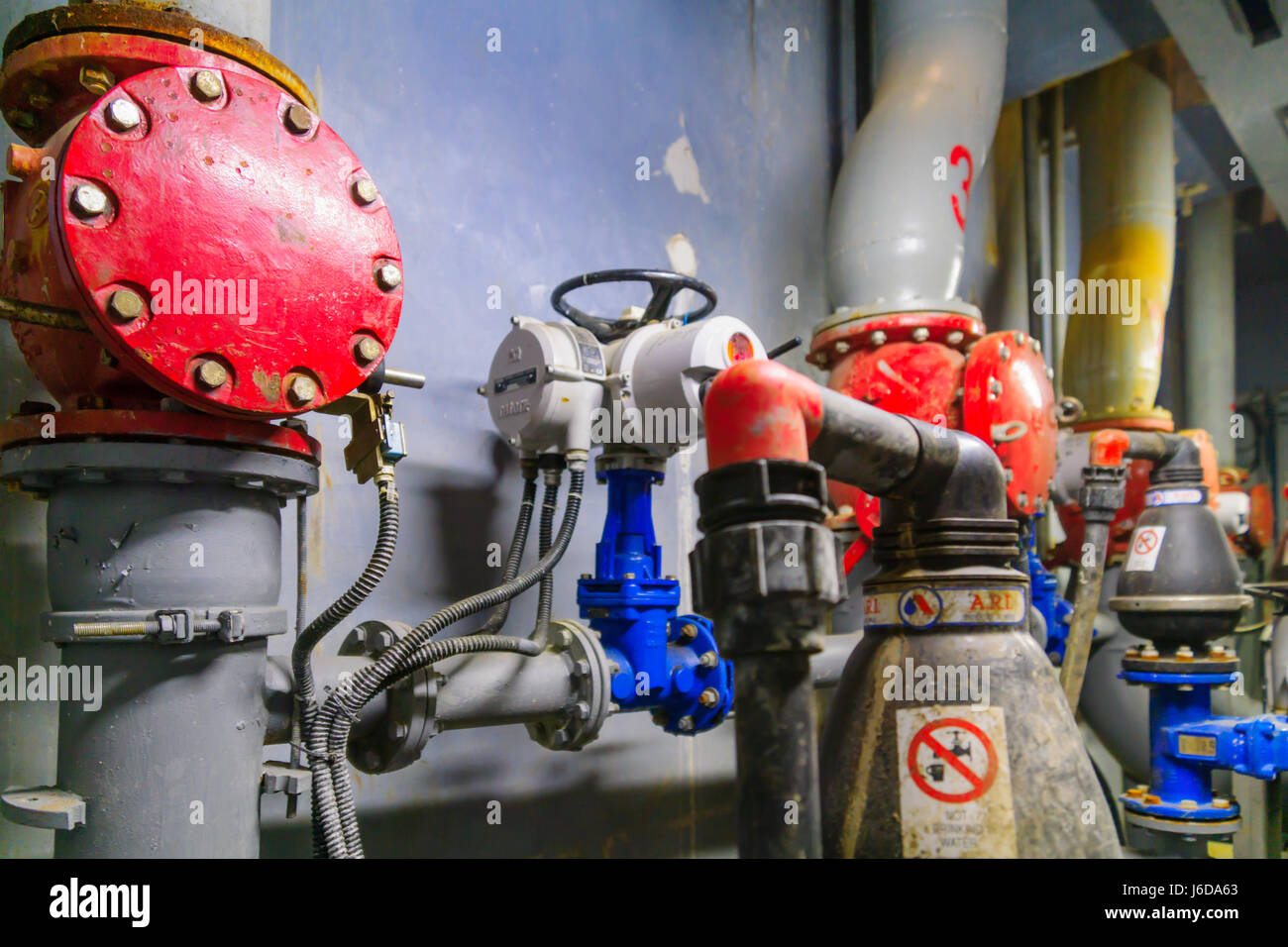TEL-AVIV, ISRAEL - MAY 18, 2017: A wastewater pumping station, part of ...