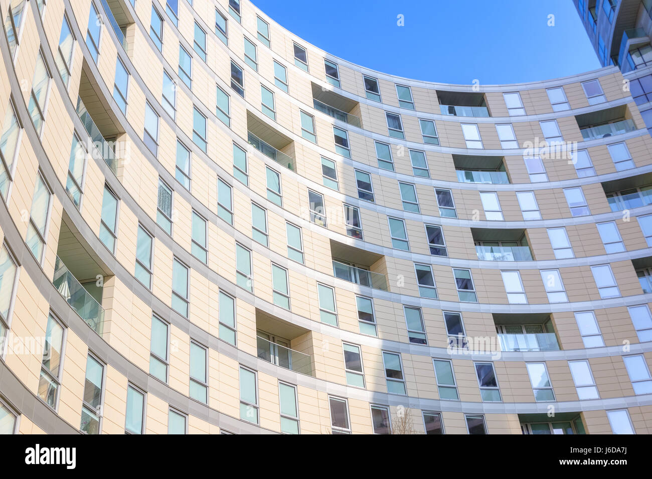 Windows of modern flats in London Stock Photo - Alamy