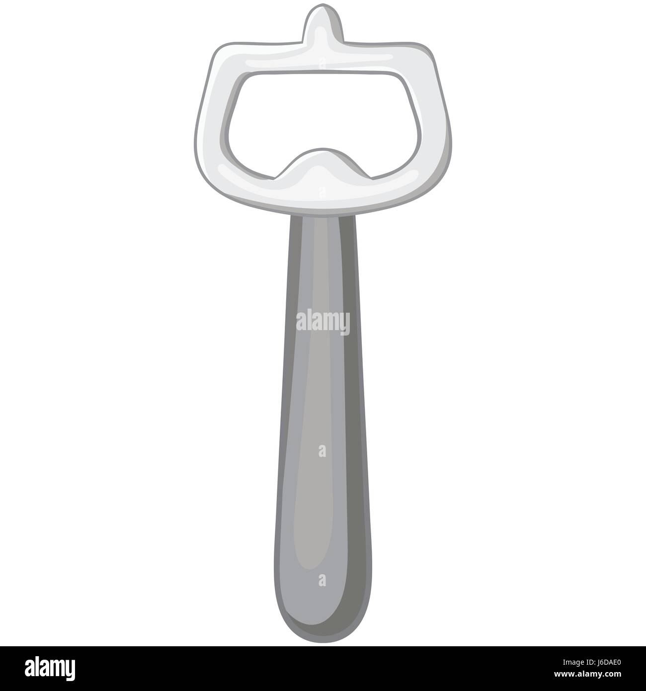 Beer bottle opener icon, black monochrome style Stock Vector Image ...