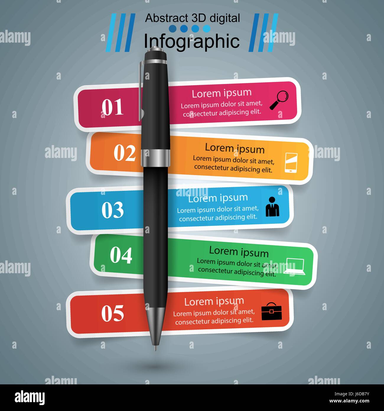 Business Infographics. Pen icon Stock Vector Image & Art - Alamy