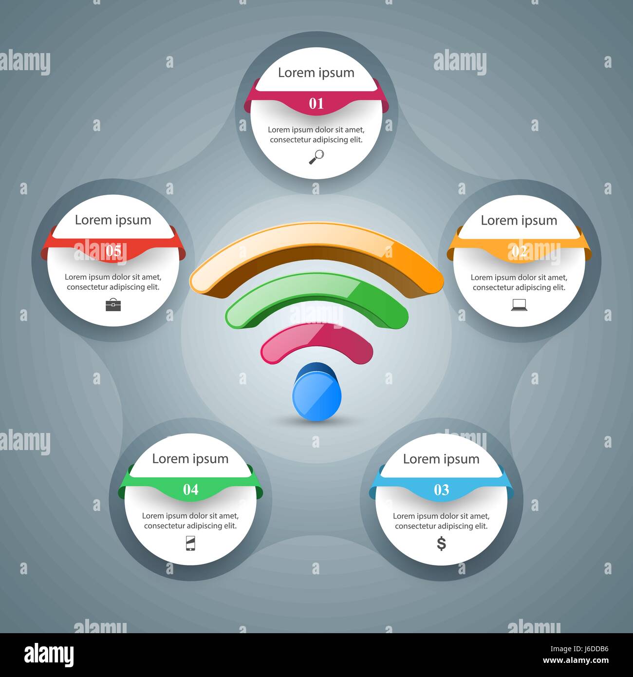 Business infographics. Wi-fi icon Stock Vector Image & Art - Alamy