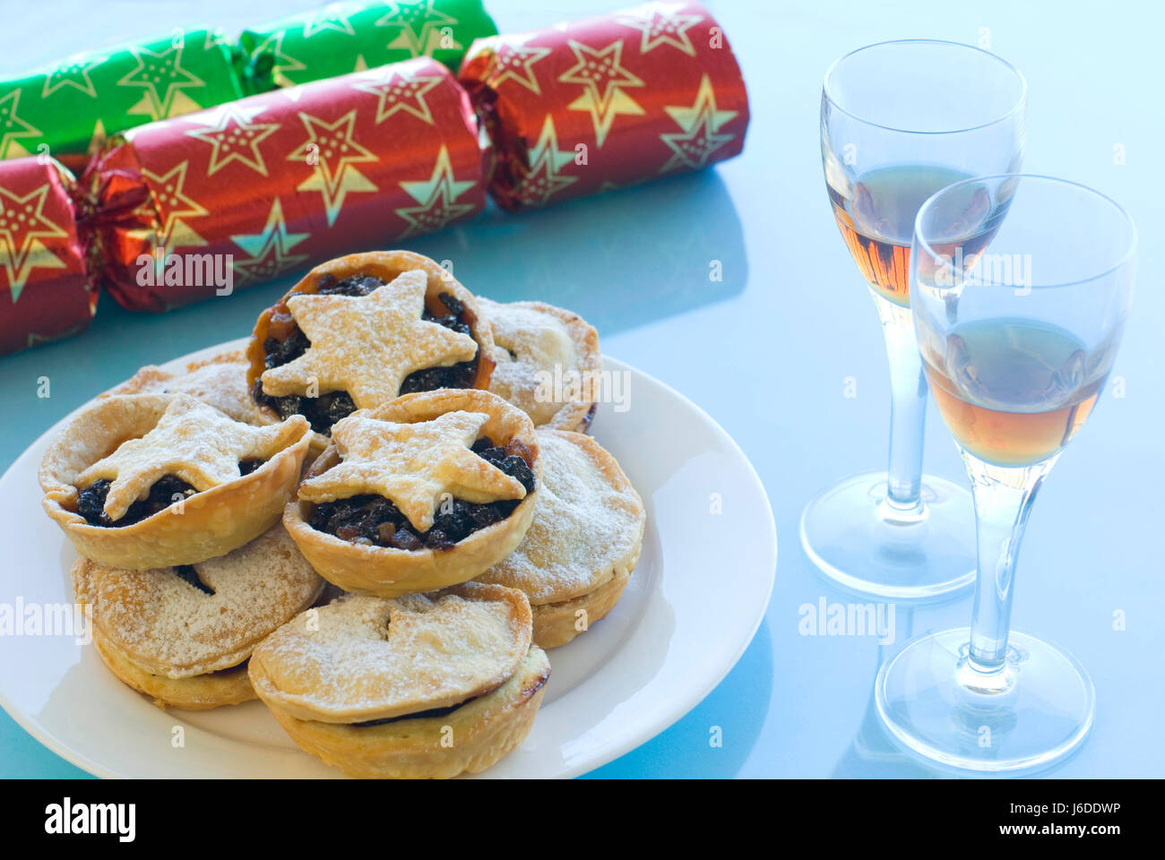 party celebration christmas sherry xmas x-mas blue glass chalice ...