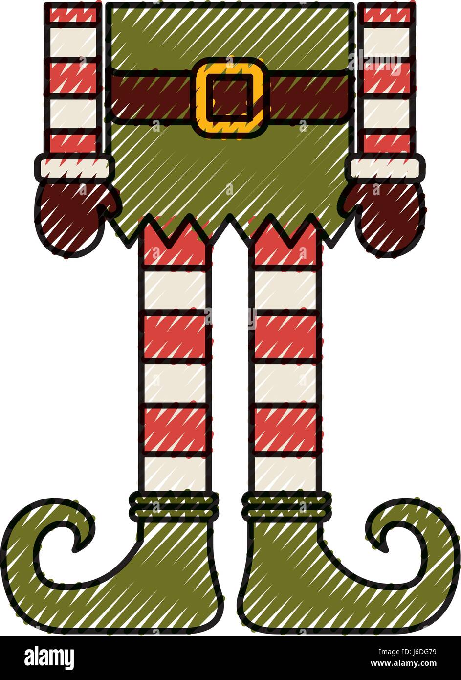Christmas elf legs hi-res stock photography and images - Alamy
