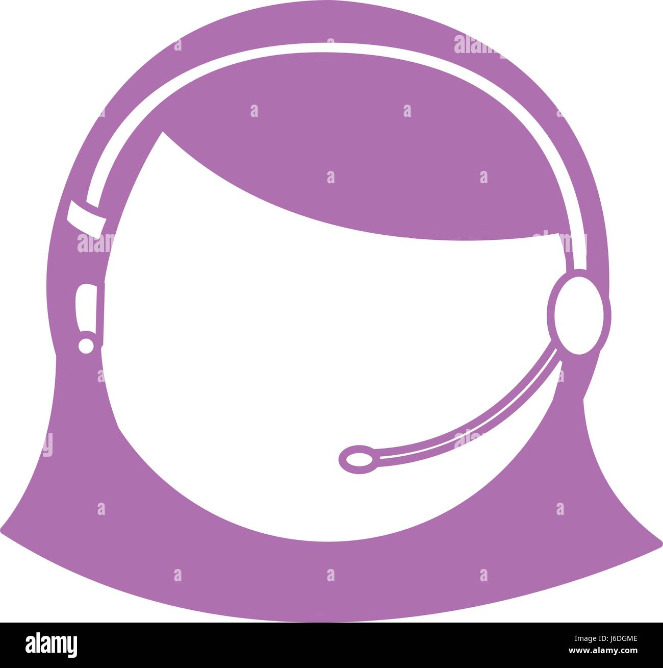 call center female agent Stock Vector Image & Art - Alamy