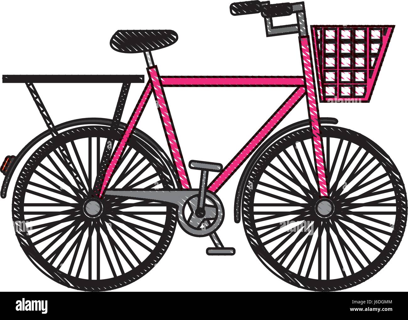 Antique bicycle isolated icon Cut Out Stock Images & Pictures - Alamy