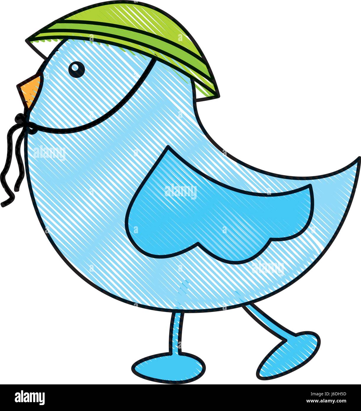 cute little bird walking Stock Vector Image & Art - Alamy