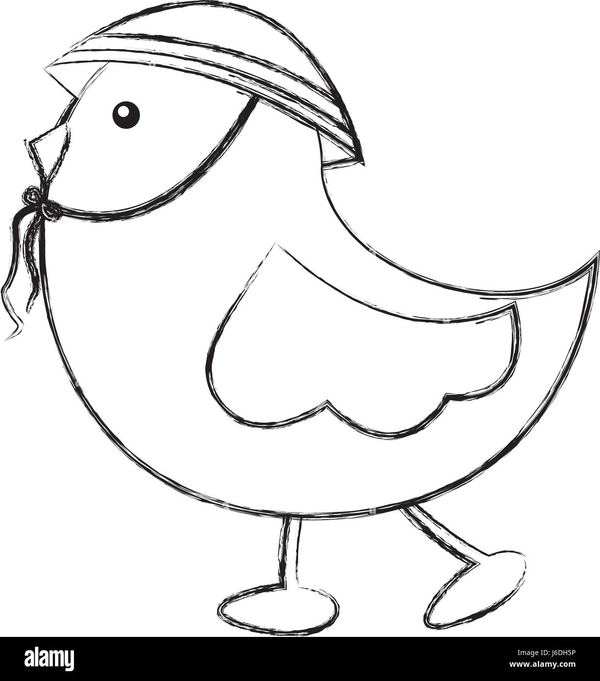 cute little bird walking Stock Vector Image & Art - Alamy