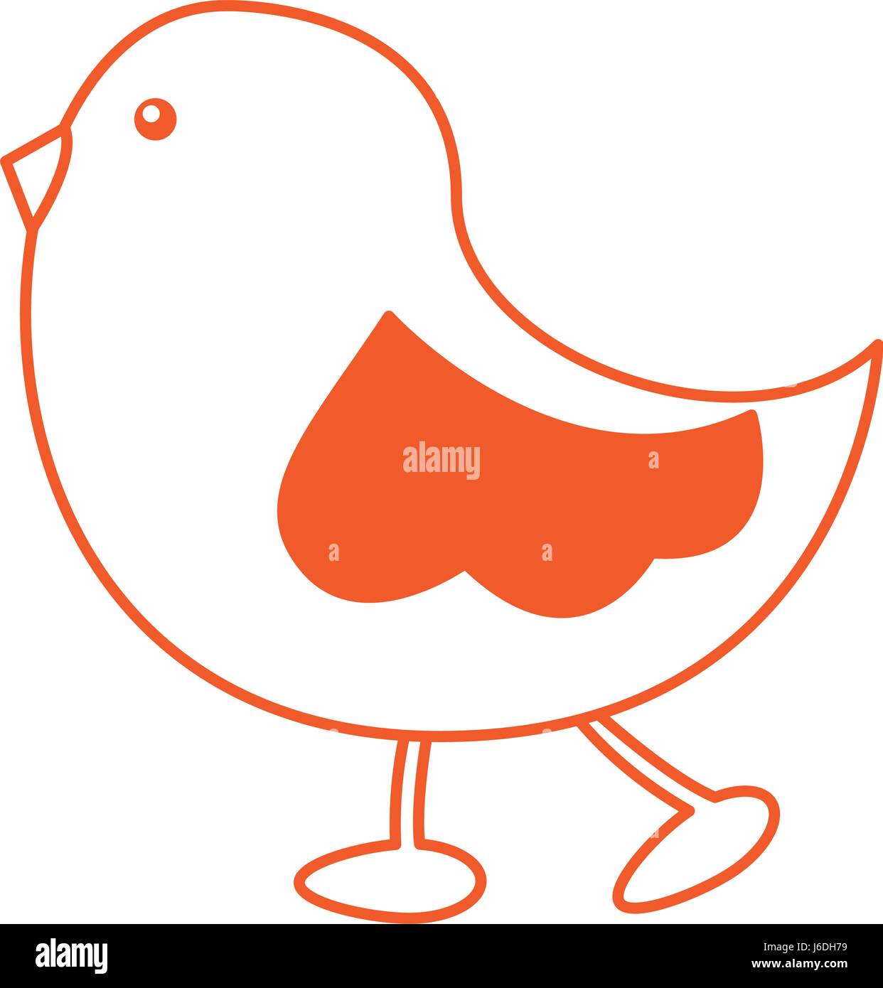 cute little bird walking Stock Vector Image & Art - Alamy