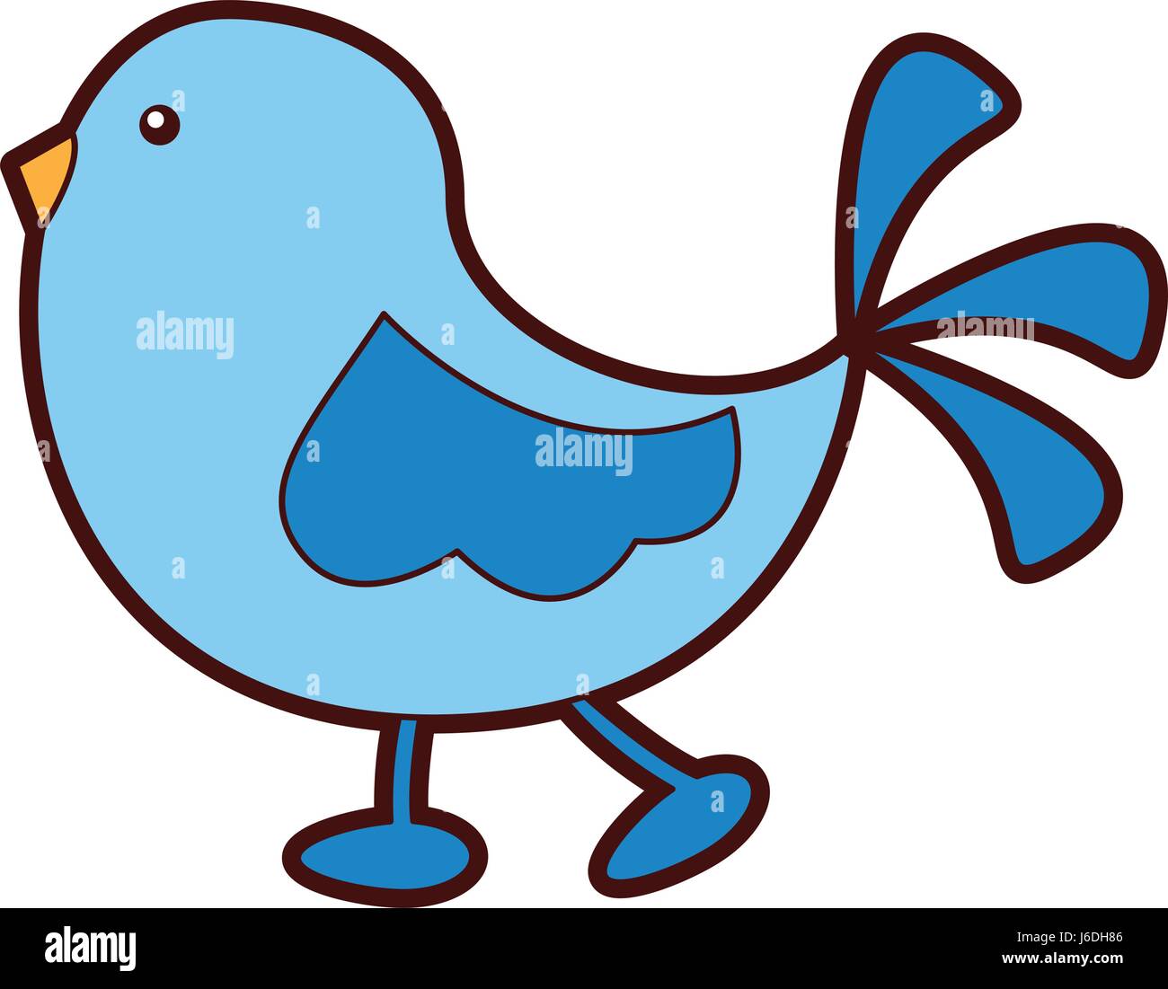 cute little bird walking Stock Vector Image & Art - Alamy