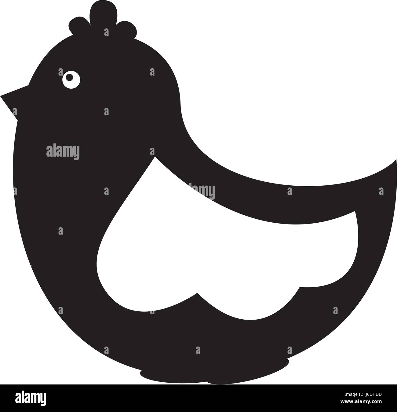 cute hen drawing icon Stock Vector Image & Art - Alamy