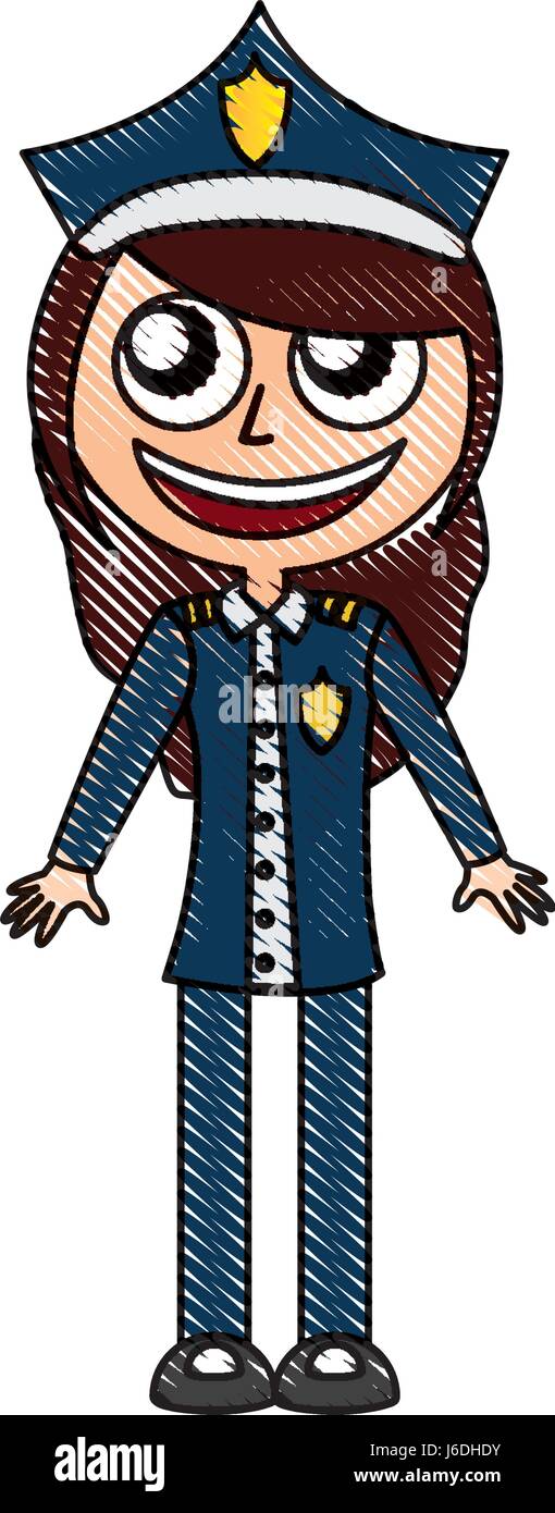 woman police officer avatar character Stock Vector Image & Art - Alamy