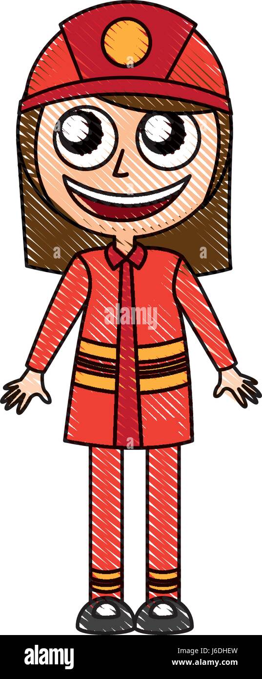 woman firefighter avatar character icon Stock Vector Image & Art - Alamy