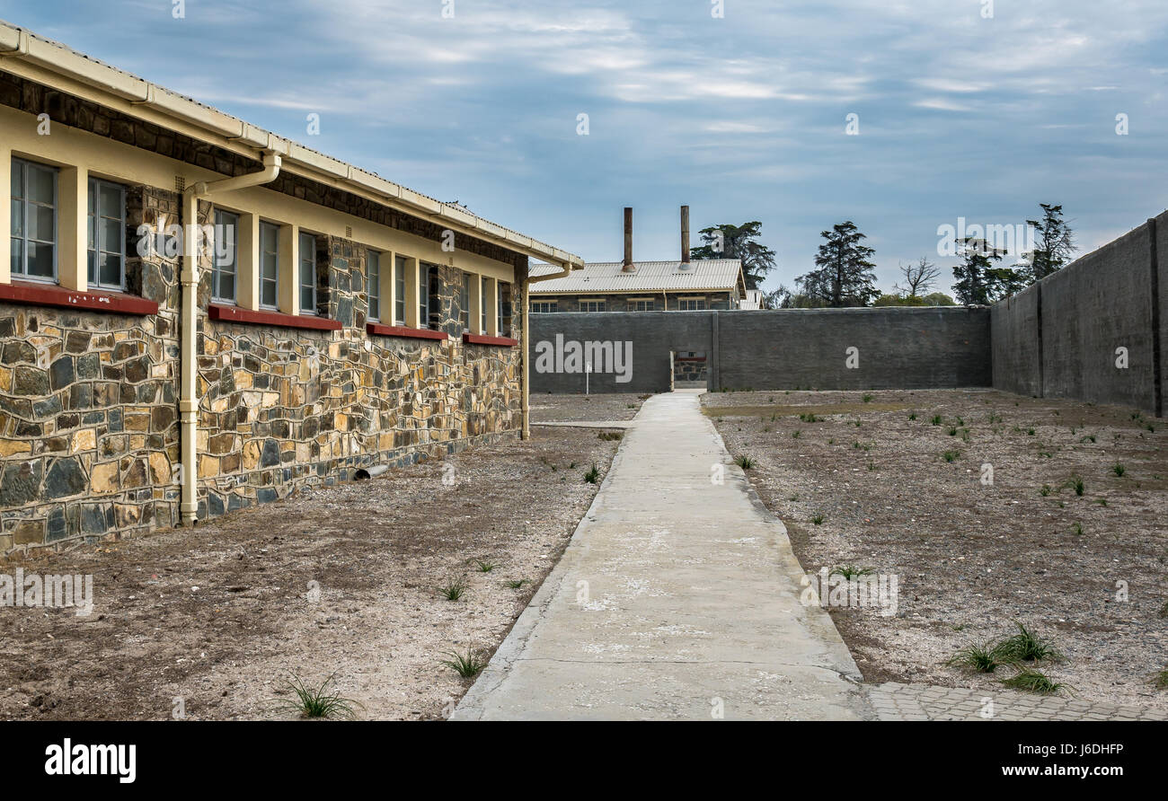 Cell block at Robben Island museum, Cape Town, South Africa, and ...