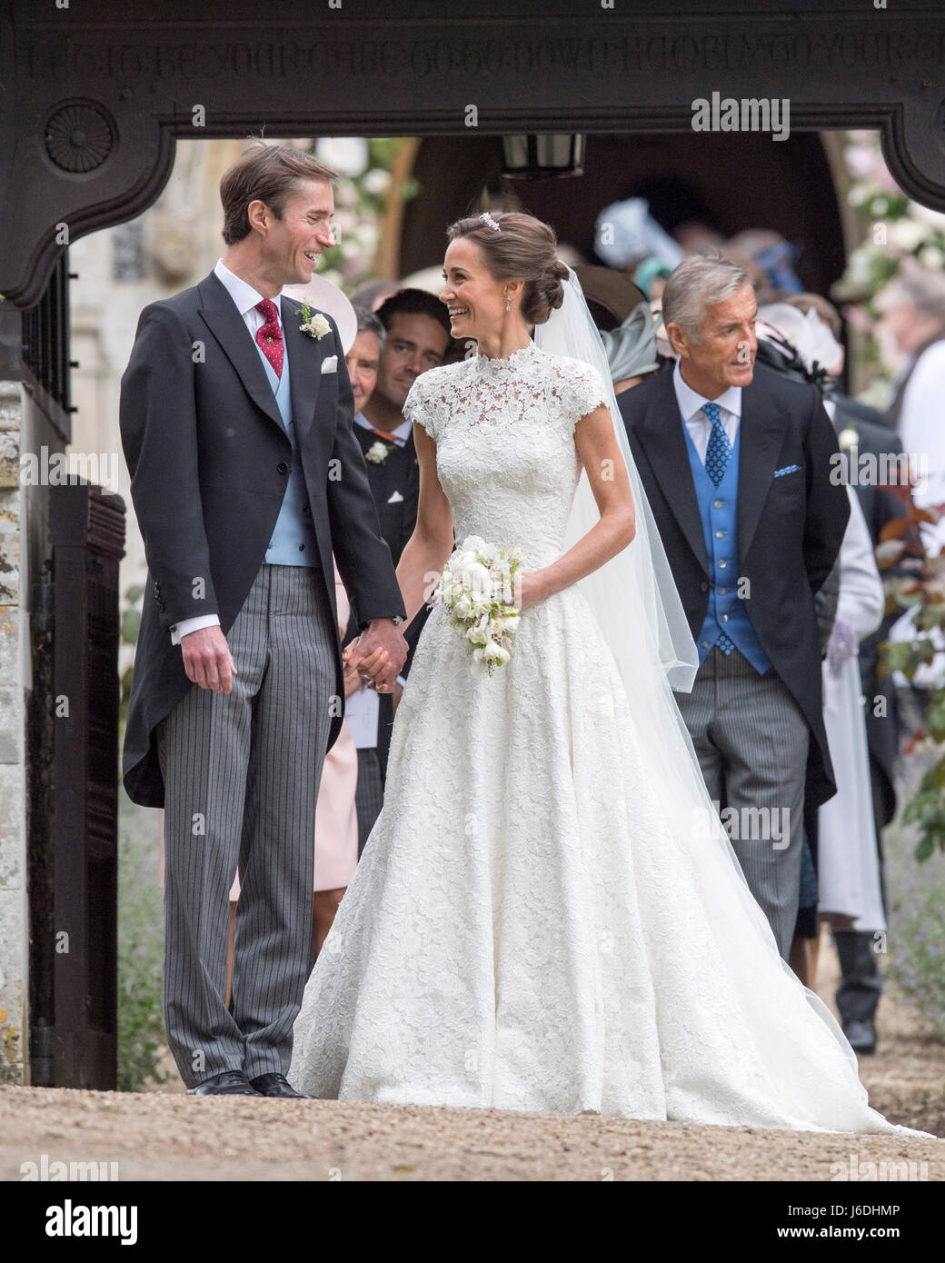 Pippa Middleton and her husband James Matthews leave St Mark's church ...